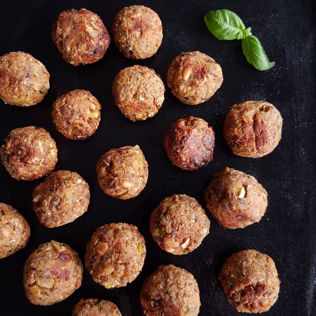 Vegan meatballs, amazing texture. | TCS